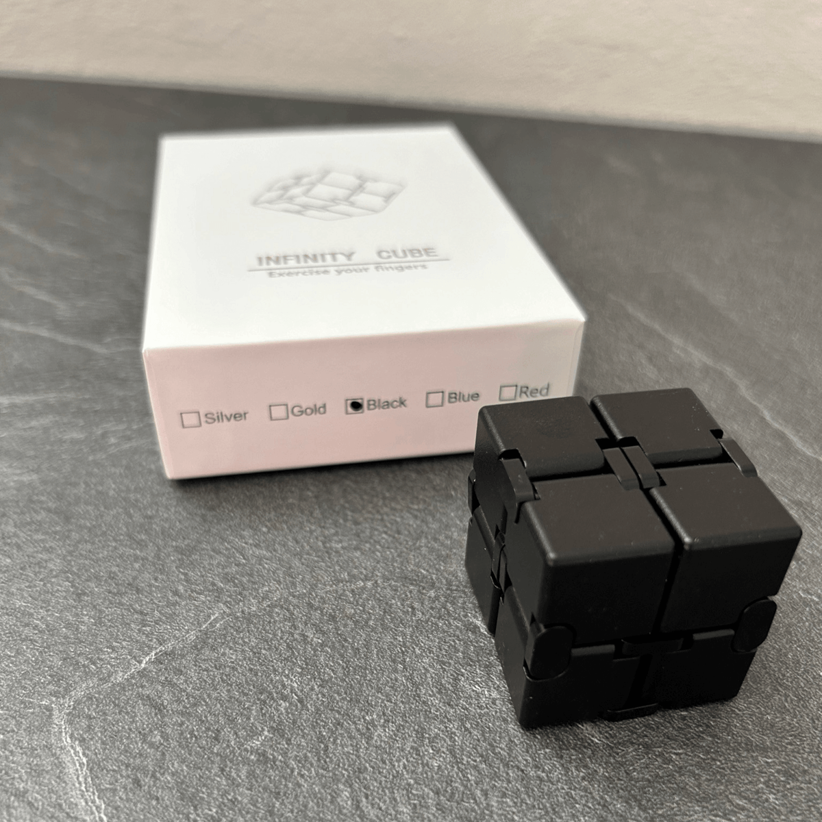 Metal Infinity Cube Black - Stilfuld Fidget Cube – Puzzles & More